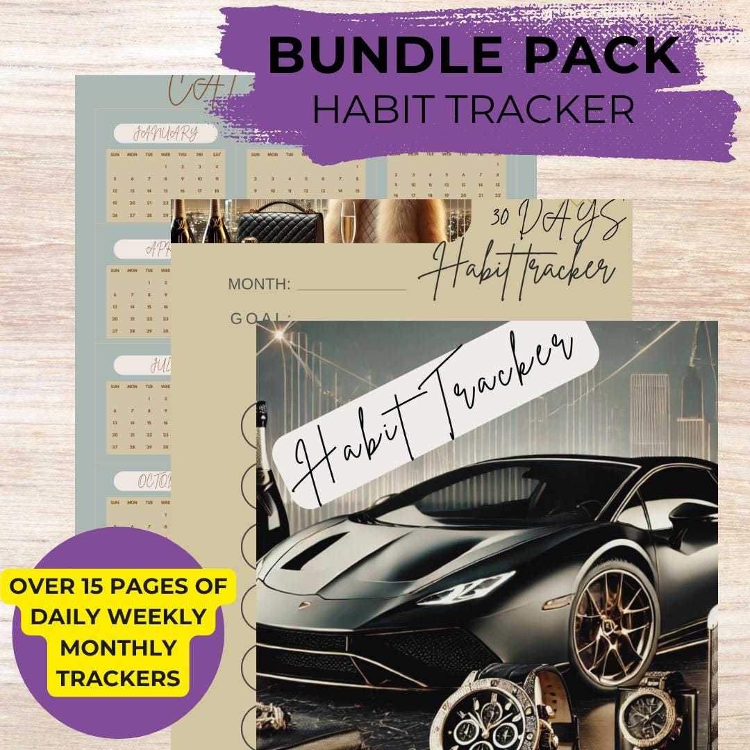Habit Tracker Printable – 2025 Goal Setting, Daily and Weekly Planner – WALLET WHISPERER